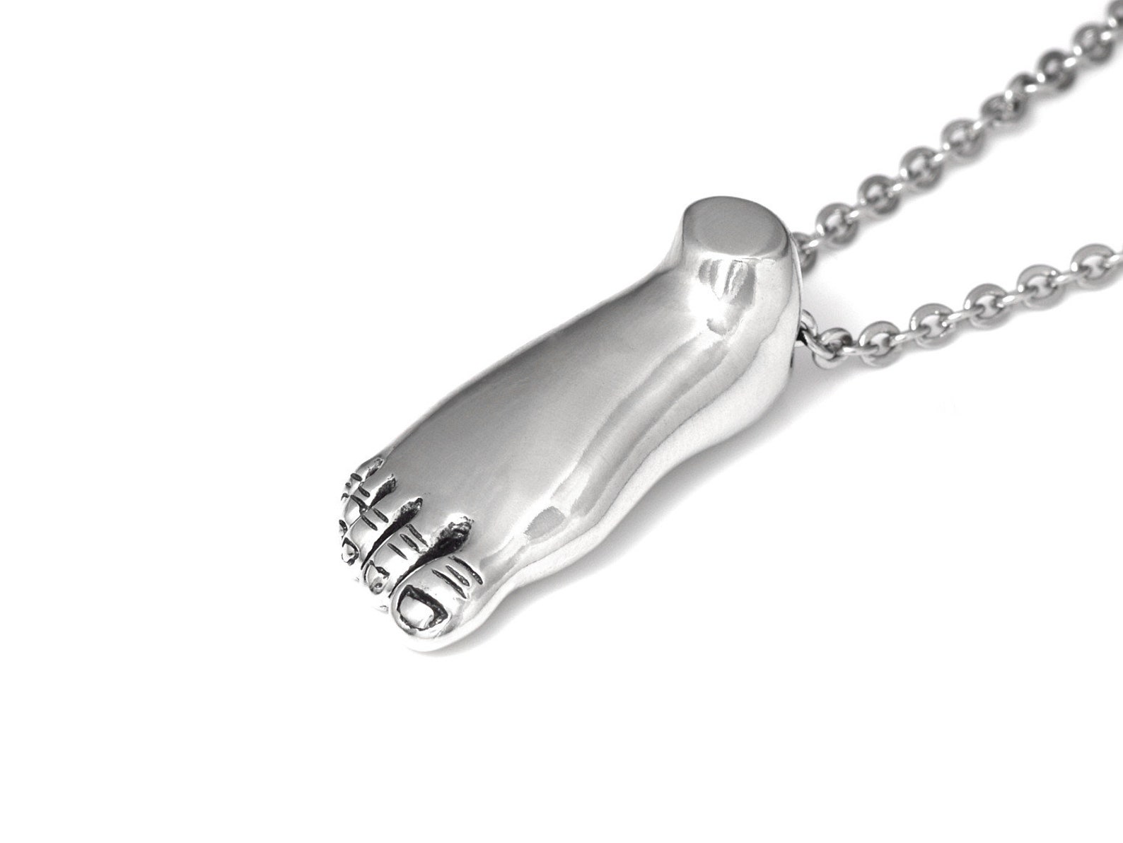 Human Foot Necklace Ankle and Toes Pendant Podiatrist - Etsy
