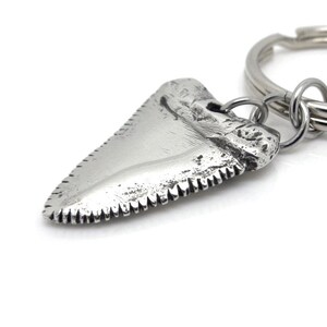 Handmade Shark Tooth Keychain Sharktooth Key Holder in - Etsy