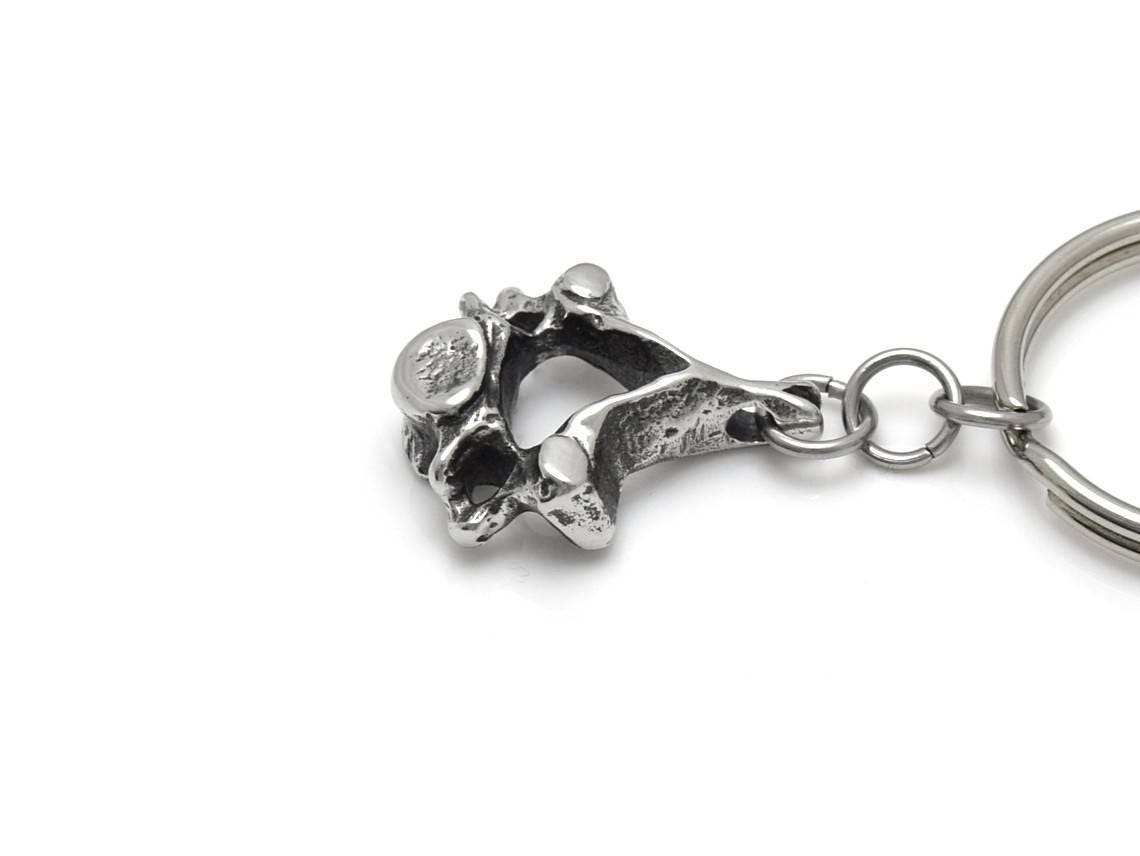 Human Cervical Vertebra Keychain Spine Bone Charm Key | Etsy