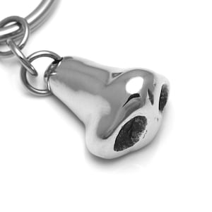 Human Nose Keychain, Handmade Anatomical Keychain in Pewter on 30 Mm ...