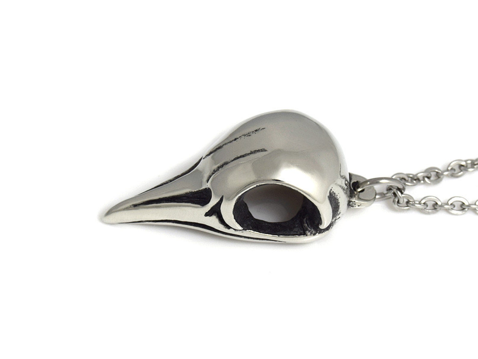 Mourning Dove Skull Necklace Handmade Bird Jewelry in Pewter | Etsy