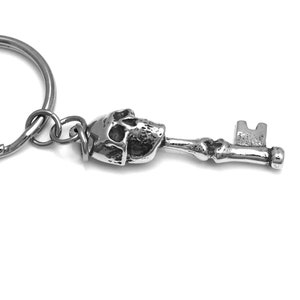 Skeleton Key Keychain, Skull and Bones Key Holder - Etsy