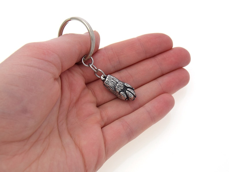Rabbit Paw Keychain Animal Foot Keyring Bunny Key Holder in - Etsy