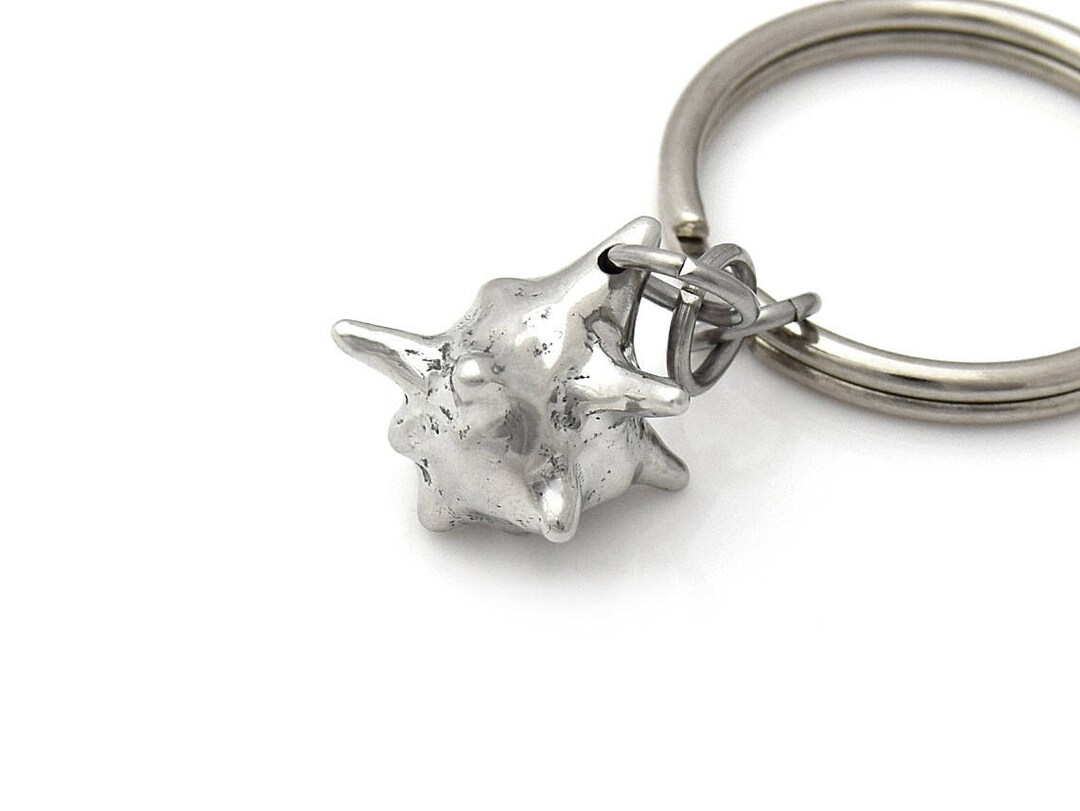 White Blood Cell Keychain Handmade Macrophage Charm - Etsy