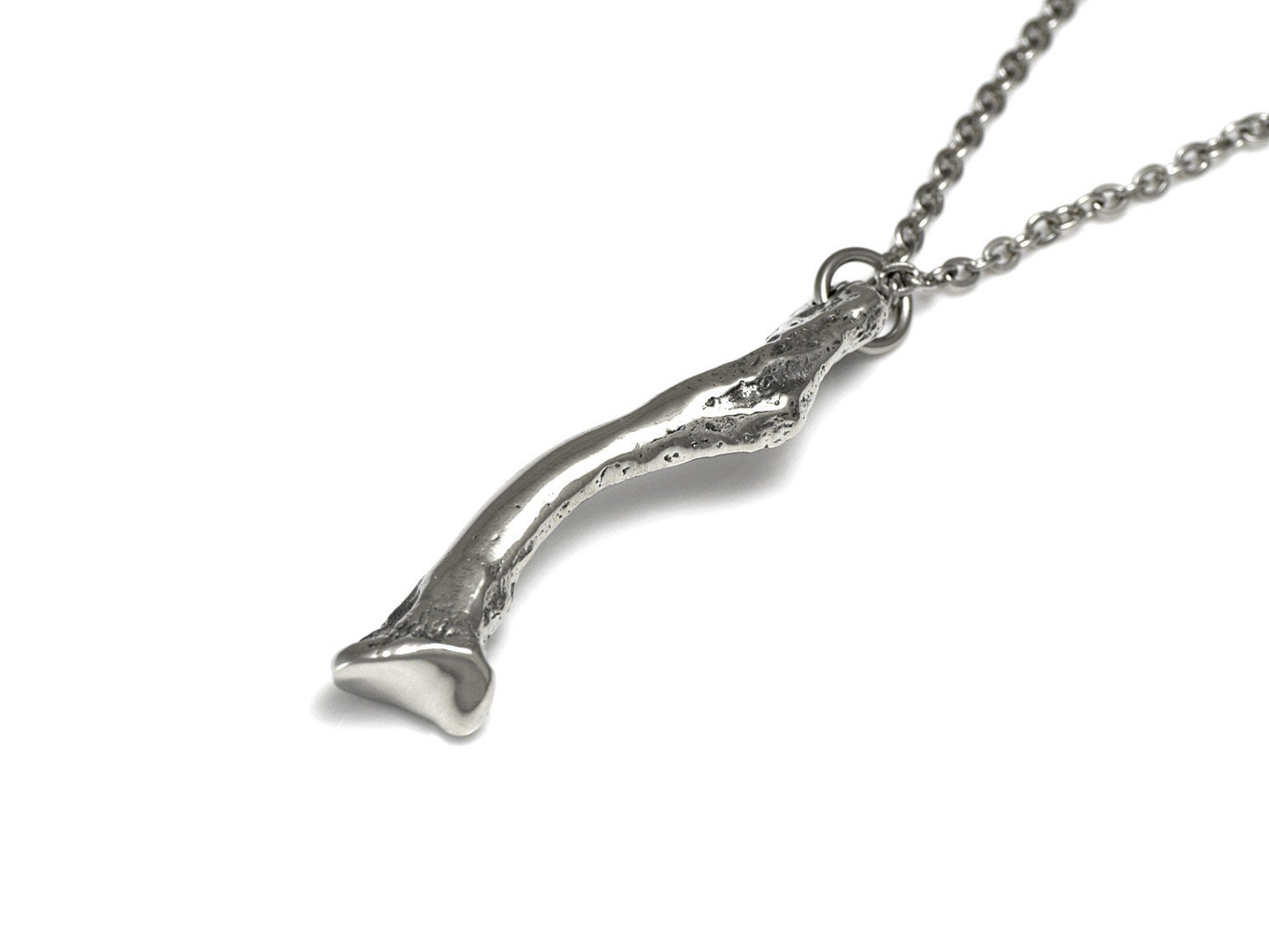 Human Clavicle Bone Necklace in Pewter Anatomical Collarbone - Etsy