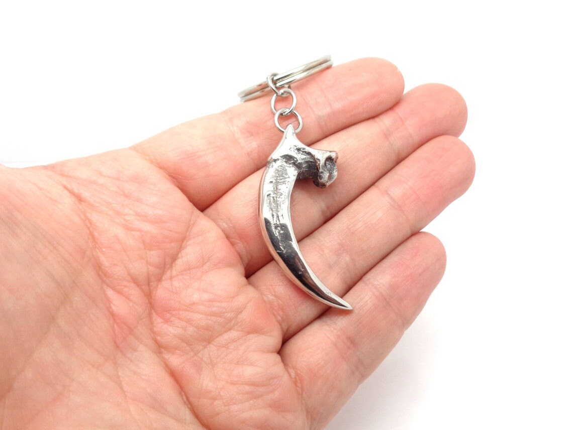 Handmade Eagle Talon Keychain in Pewter Metal Animal Claw Key | Etsy