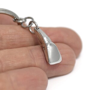 Human Front Tooth Keychain, Metal Incisor Charm, Handmade Dentist ...