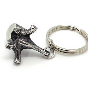 Human Vertebra Keychain in Pewter, Thoracic Anatomy, Chiropractor Gift ...