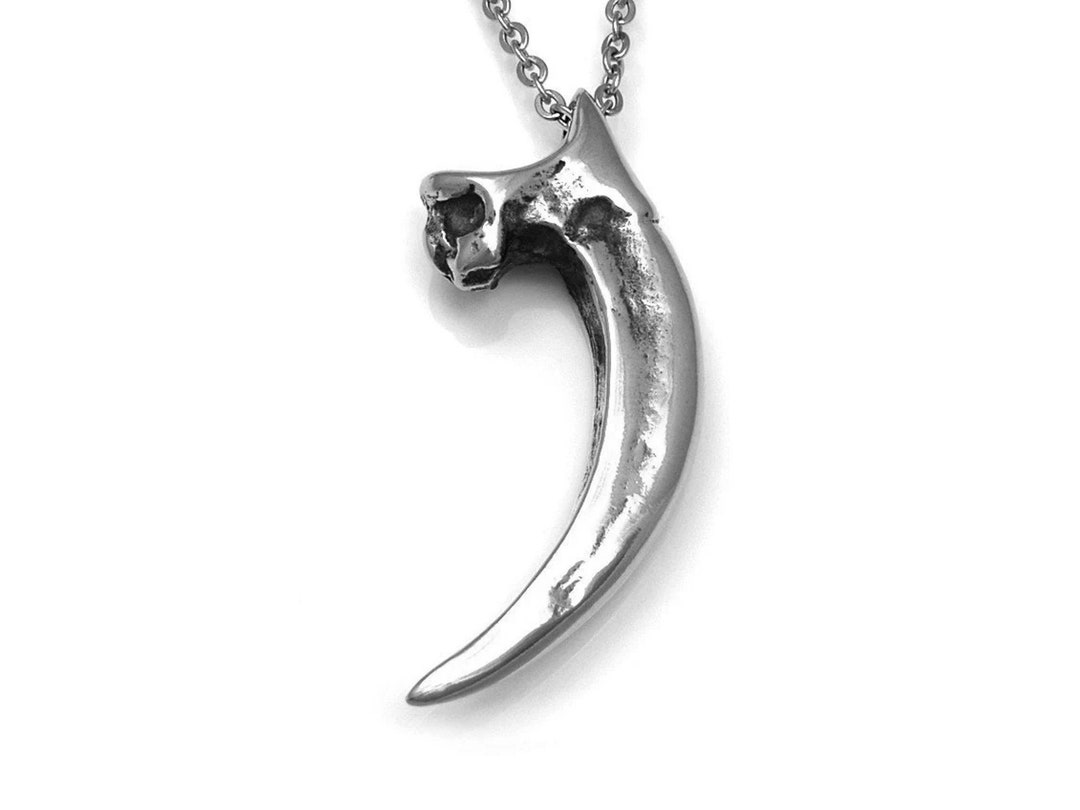 Harpy Eagle Talon Necklace, Bird Claw Pendant Jewelry in Pewter - Etsy
