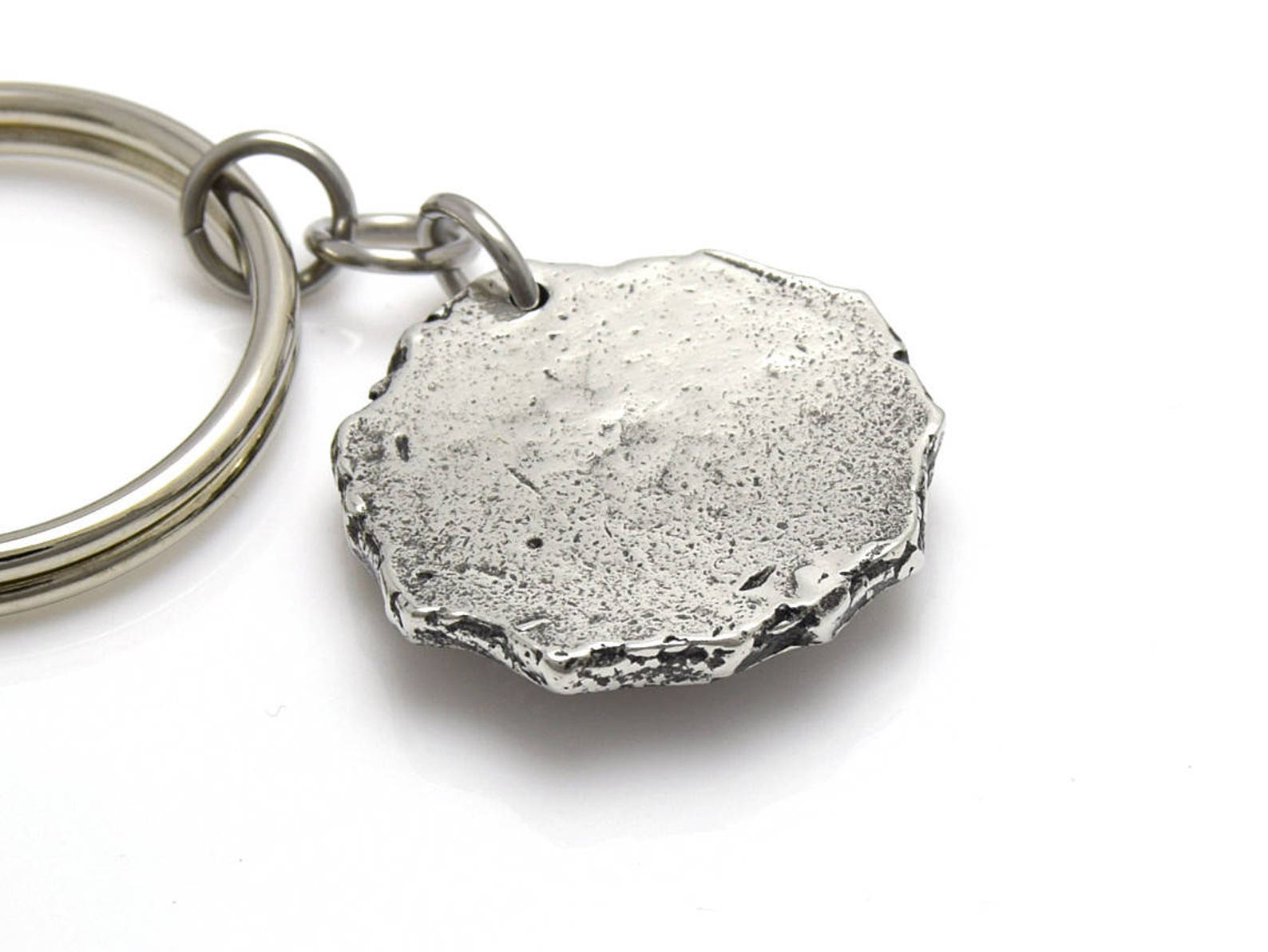 Ammonite Keychain Mollusc Fossil Keyring in Pewter - Etsy