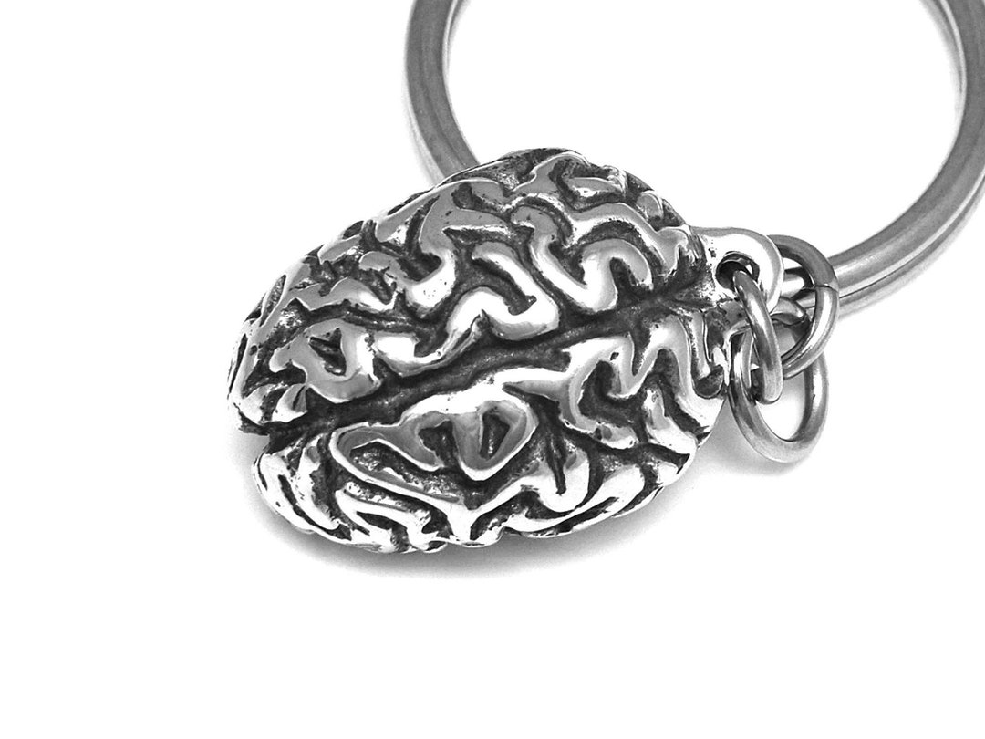Anatomical Brain Keychain, Human Anatomy Key Ring, Neurology Science - Etsy