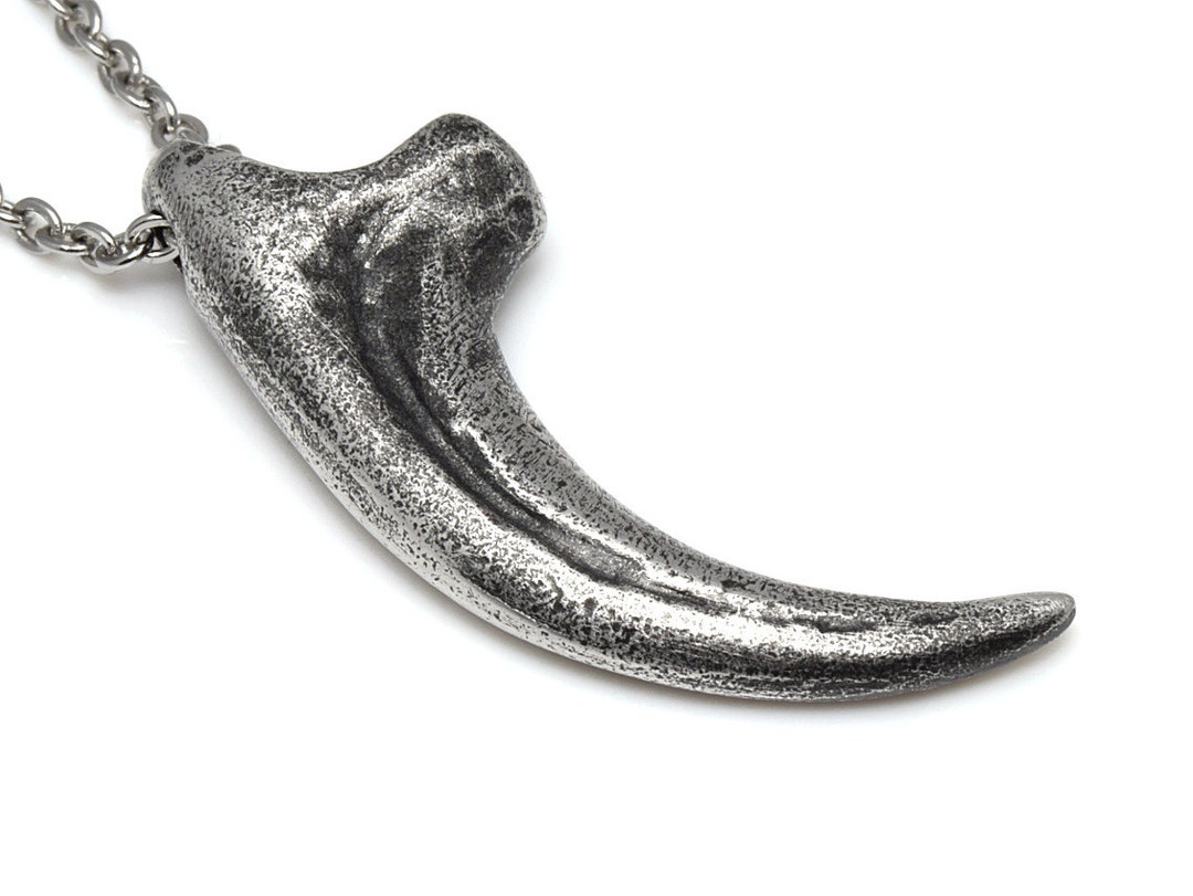 Antiqued Velociraptor Claw Necklace Dinosaur Pendant Animal - Etsy Sweden
