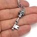 Skeleton Key Keychain, Skull and Bones Key Holder - Etsy