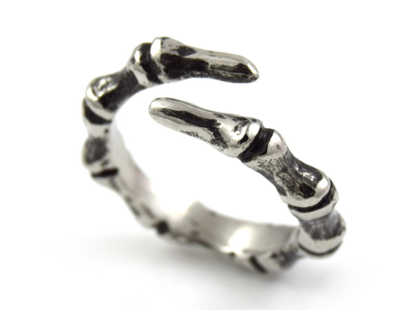 Human Finger Bone Ring Anatomical Jewelry in Pewter - Etsy