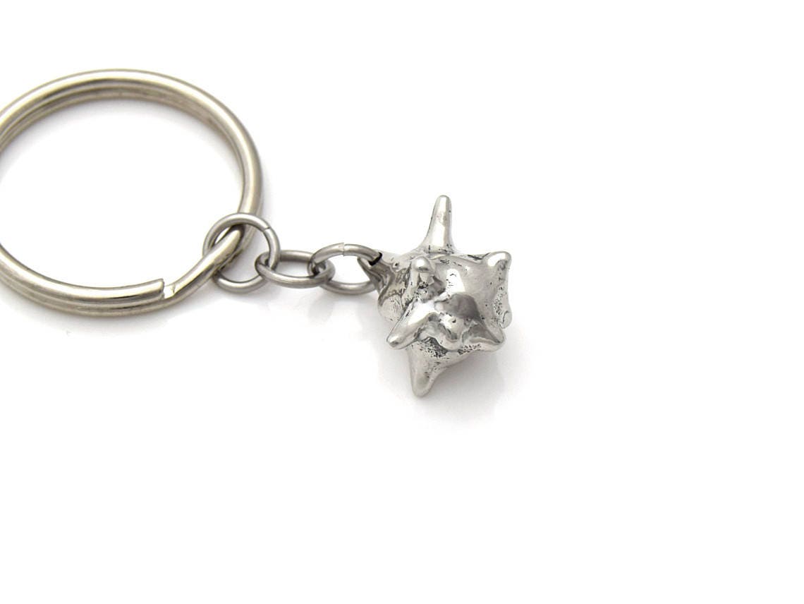 White Blood Cell Keychain Handmade Macrophage Charm | Etsy