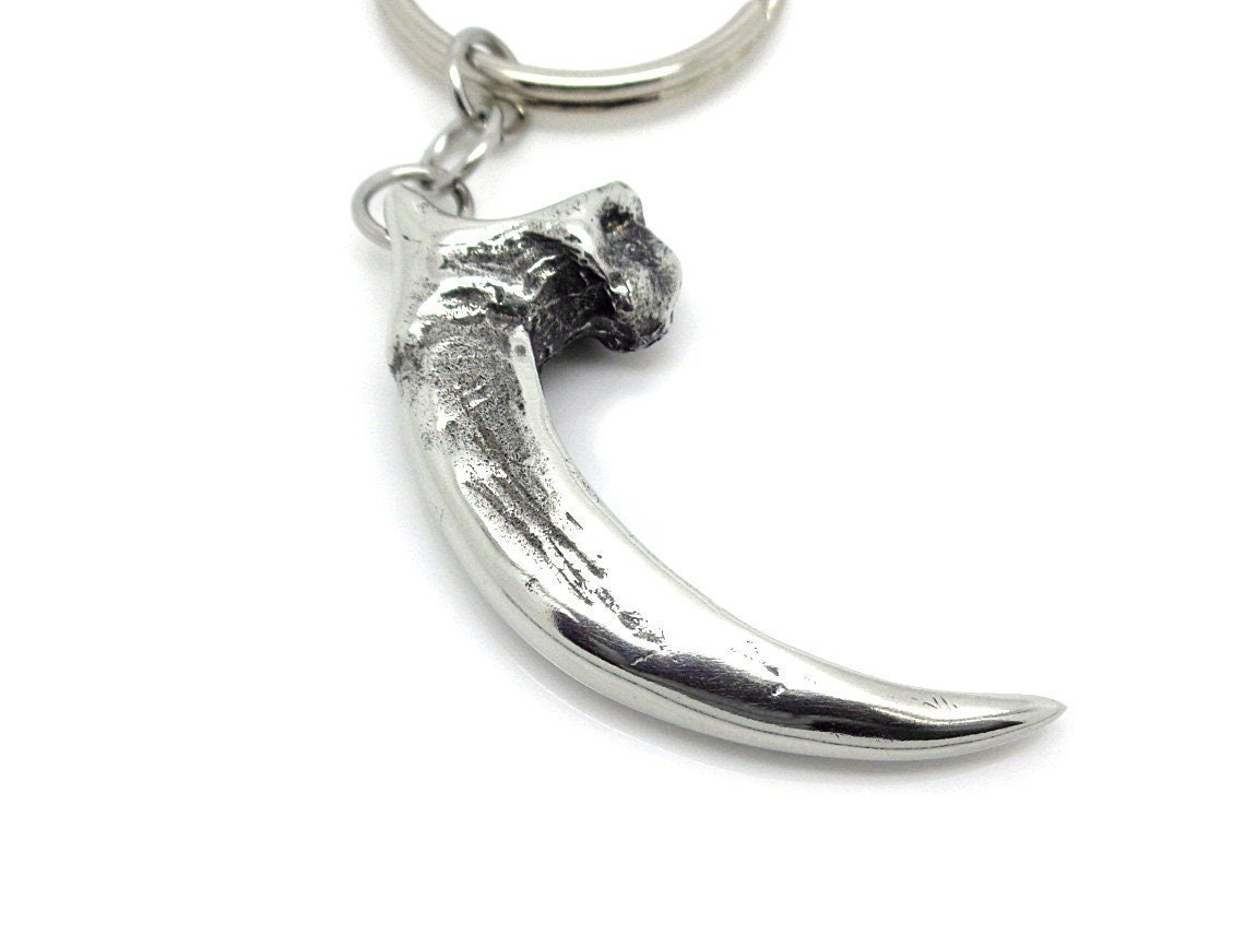 Handmade Eagle Talon Keychain in Pewter Metal Animal Claw Key | Etsy