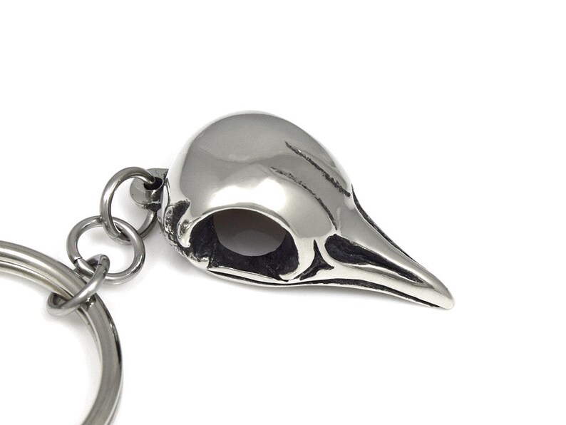 Mourning Dove Skull Keychain Bird Keyring in Pewter - Etsy