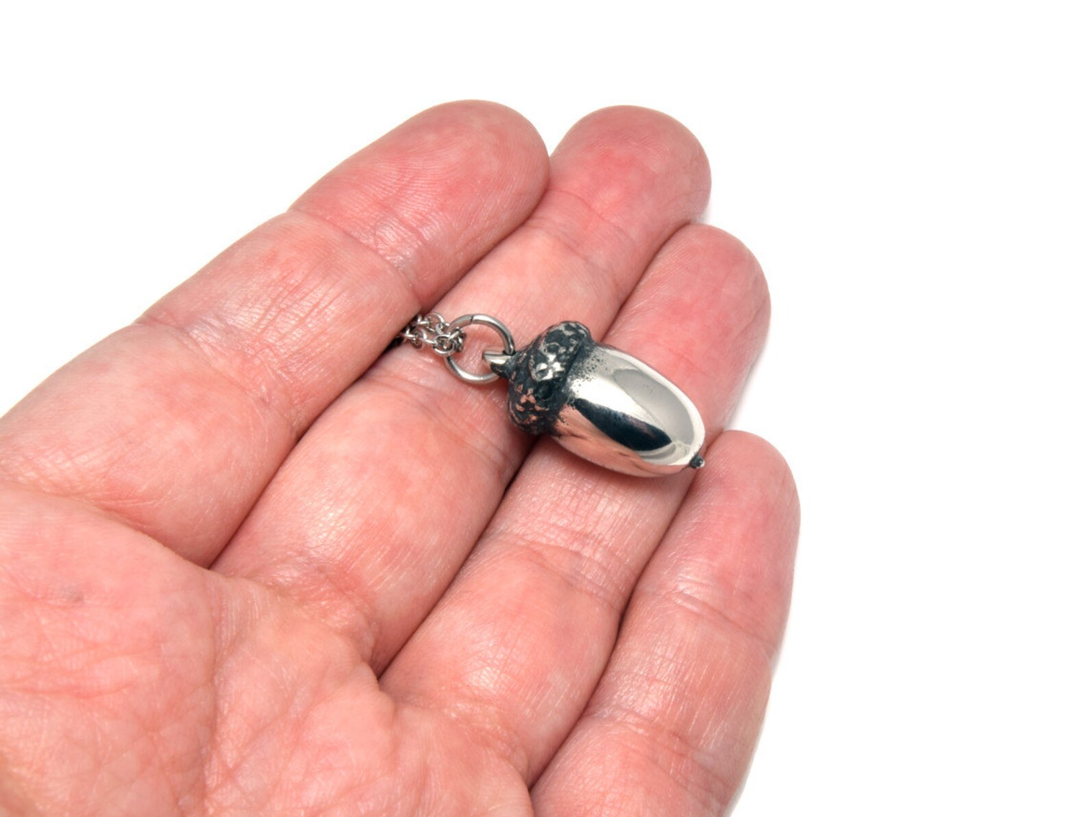 Handmade Acorn Necklace in Pewter Oak Nut Pendant Pewter - Etsy