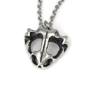 Frog Skull Necklace Amphibia Head Jewelry in Pewter | Etsy