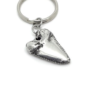 Handmade Shark Tooth Keychain Sharktooth Key Holder in - Etsy