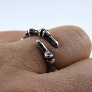 Human Finger Bone Ring Anatomical Jewelry in Pewter - Etsy