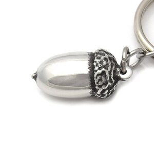 Acorn Keychain Nature Keyring Oak Key Holder in Pewter | Etsy