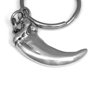 Wolf Claw Keychain Handmade in Polished Pewter, Hand Carved Design - Etsy