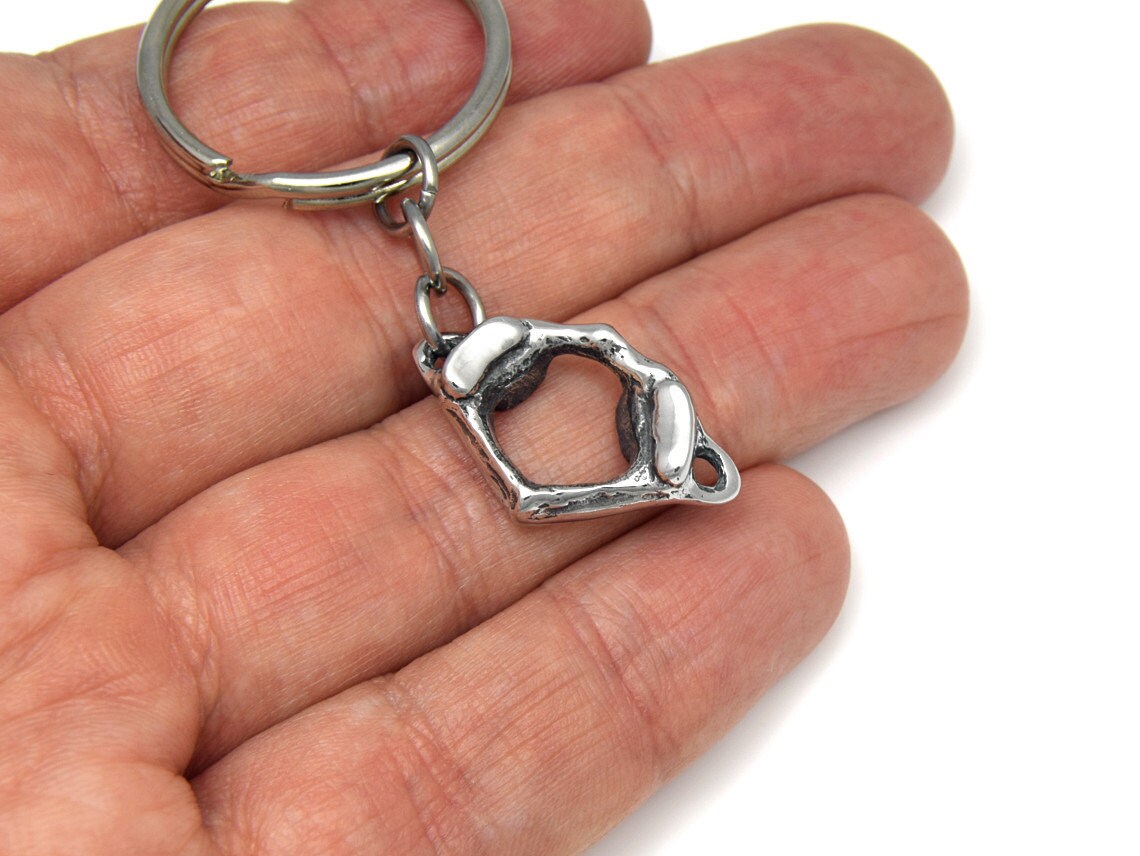 Atlas Vertebra Keychain Handmade Human C1 Spine Anatomy | Etsy