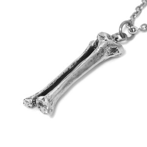 Tibia and Fibula Bone Charm Necklace, Handmade Anatomical Jewelry - Etsy