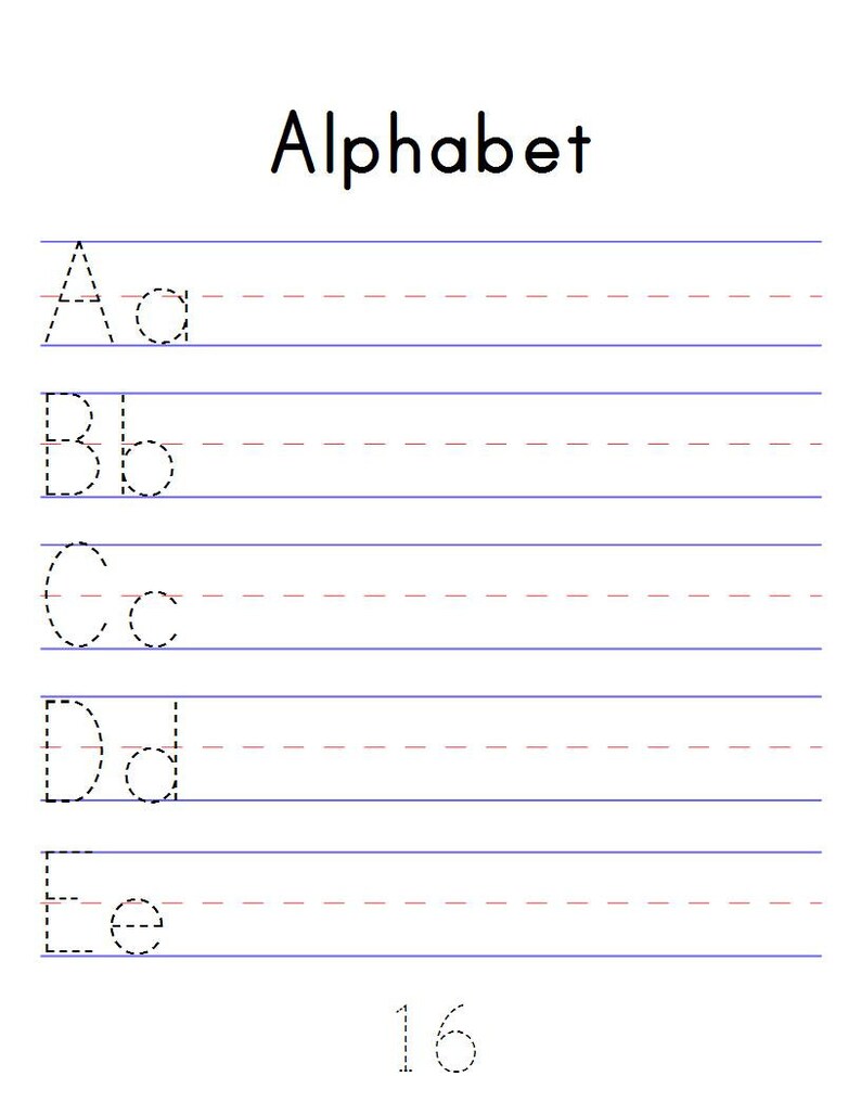 Tracing Letters Printable Pdf Printable Word Searches