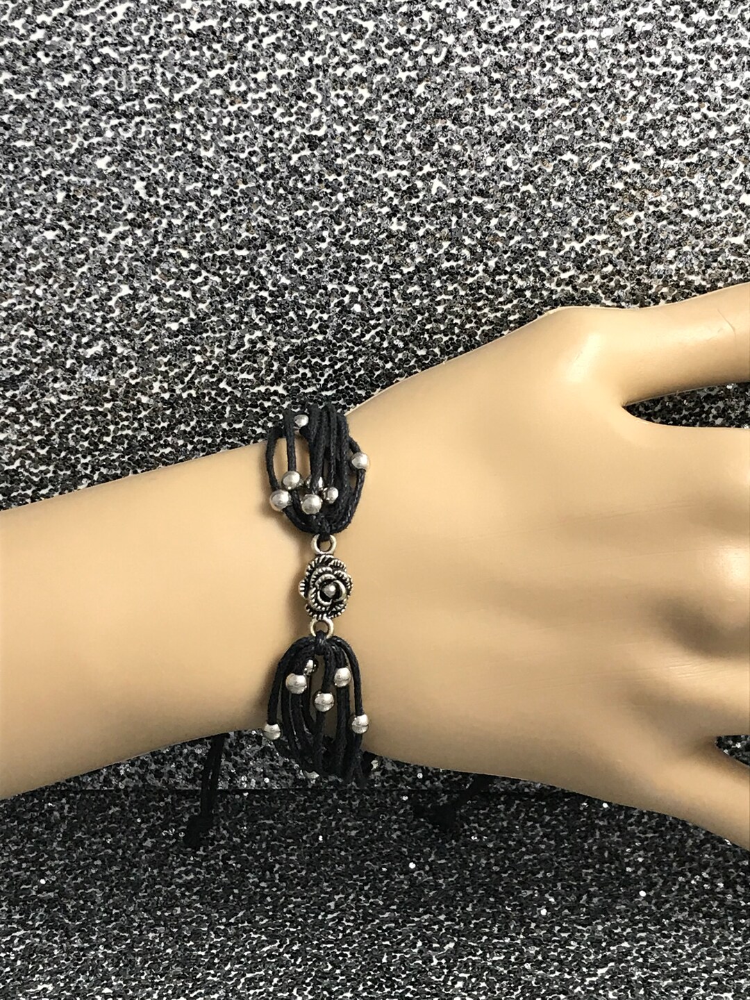 Voodoo Rose Adjustable Bracelet/anklet - Etsy