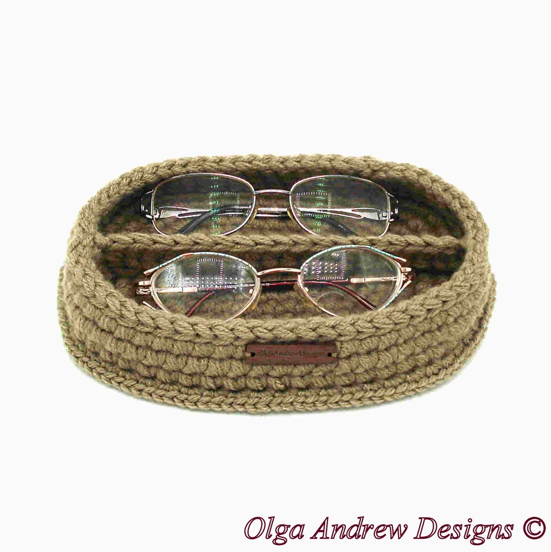 Flat Divided/undivided Eyeglass Holder, Double Eyeglasses Tray, Soft ...