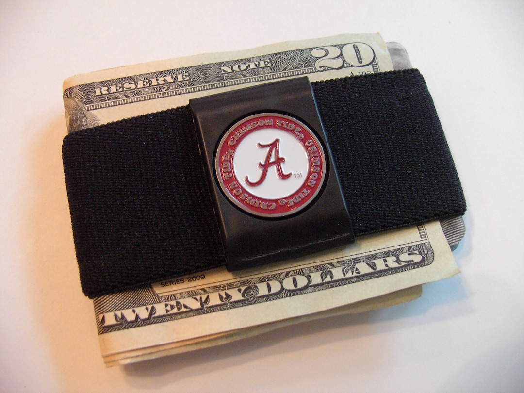 NCAA College Bandit Elastic MONEY CLIP Front Pocket Wallet Great Gift ...