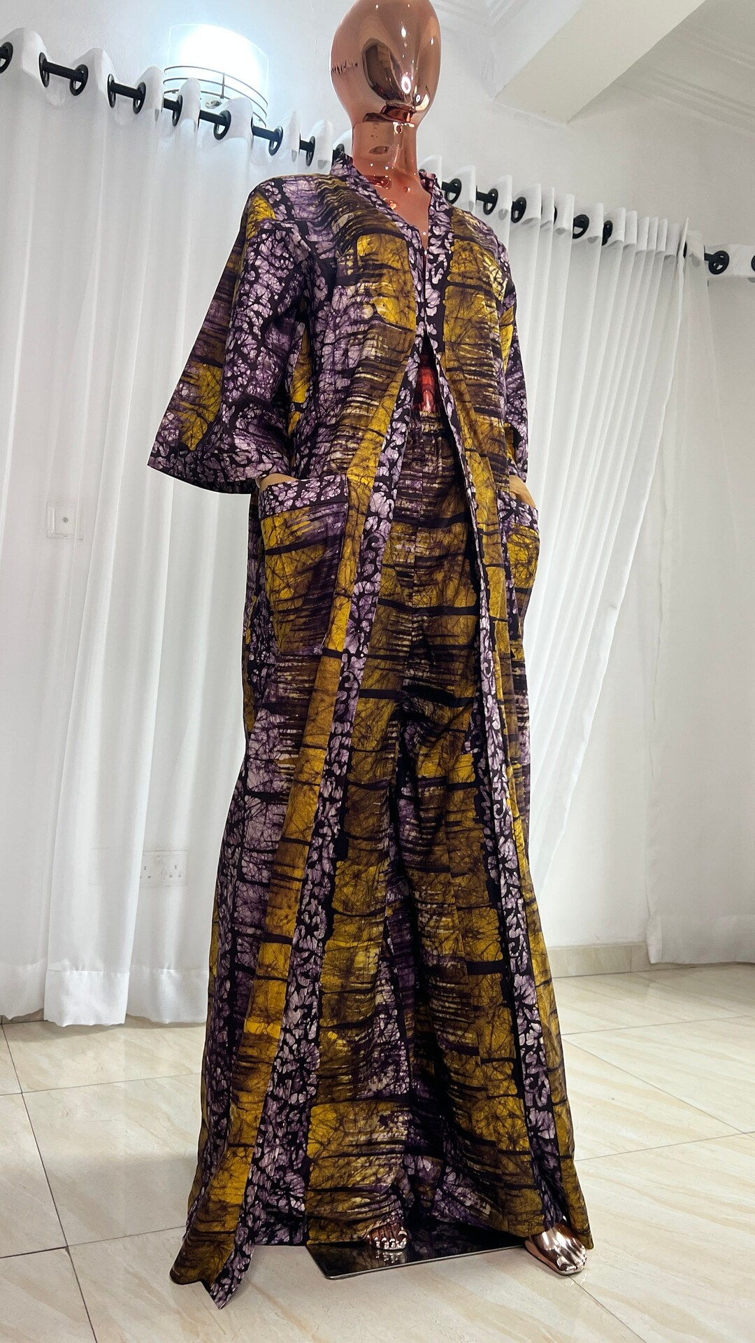 African Print Duster, Ankara Kimono Plus Size Kimono, African Print ...