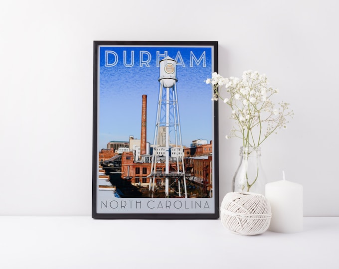Print Durham, NC Digital Art - Etsy
