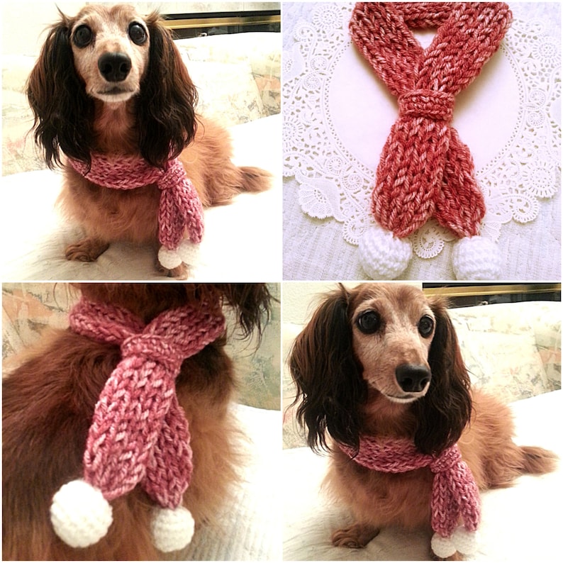 Dog Scarf, Dog Collar, Dog Bandana, Dog Cowl, Crocheted Scarf, Cat Cowl ...