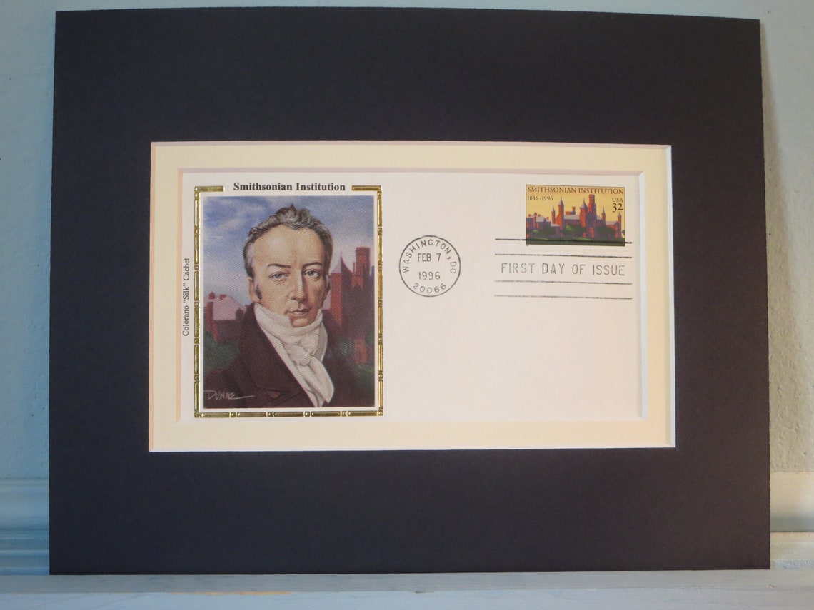 The Smithsonian Institute and the First Day Cover of the Stamp Issued ...