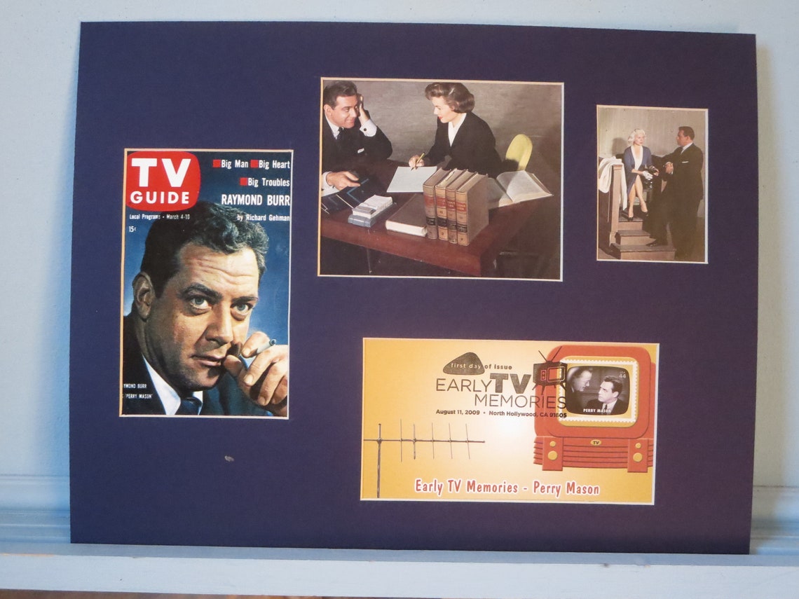 Raymond Burr in Perry Mason Plus First Day Cover of the Perry | Etsy