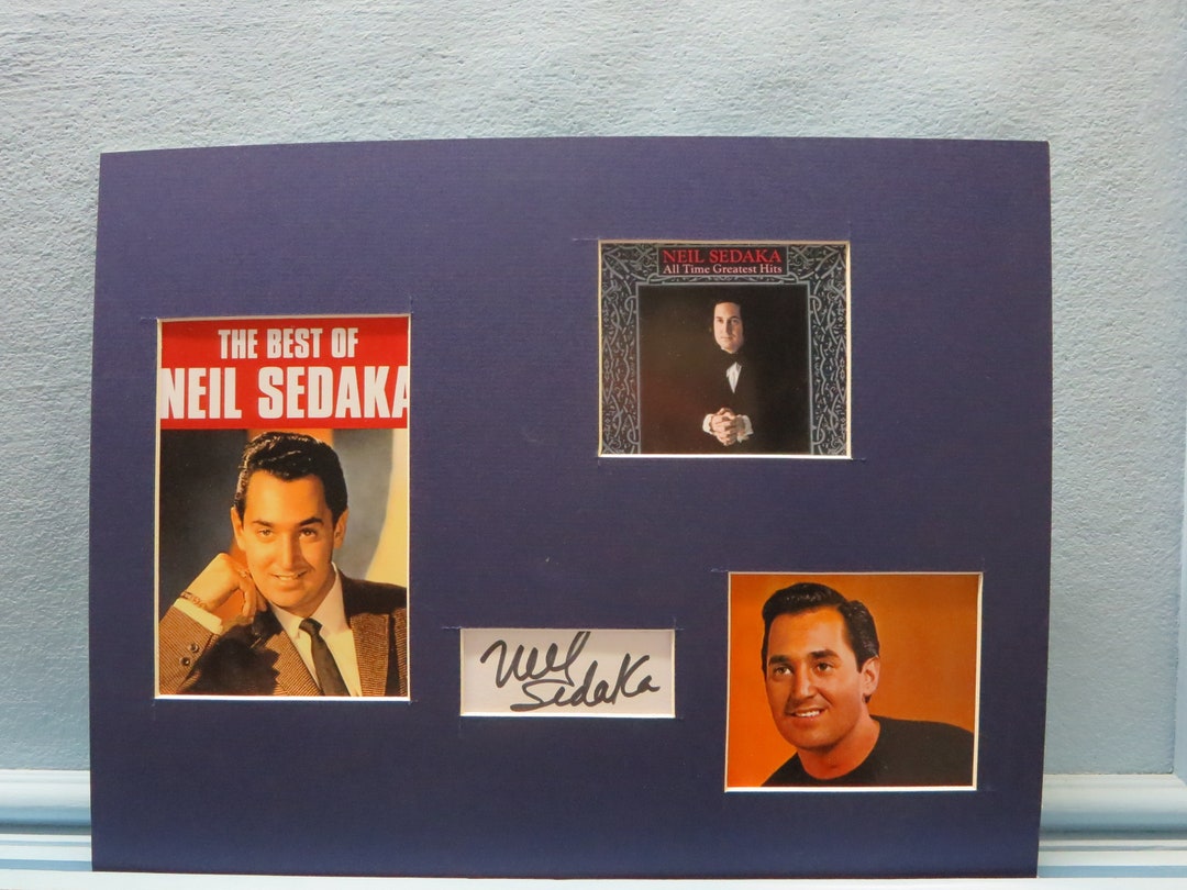 Rock and Roll Music Legend - Neil Sedaka and His Autograph - Etsy