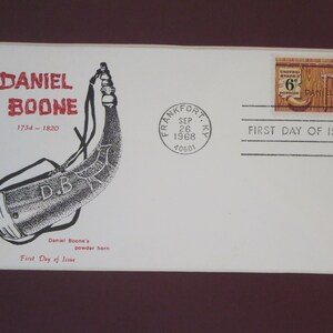 Honoring the Trailblazer Daniel Boone & First Day Cover of His Own ...