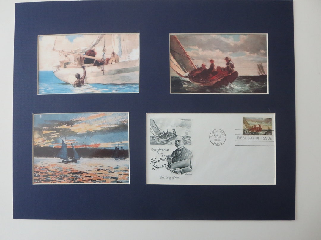 Honoring Famed Artist Winslow Homer & First Day Cover of His Own Stamp ...