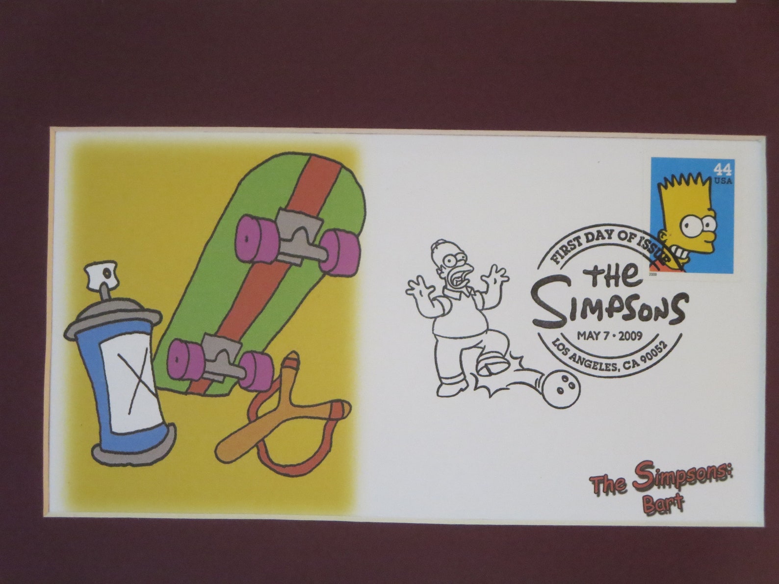 Honoring the Simpsons TV Show and the First Day Cover of the Bart ...