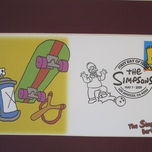 Honoring the Simpsons TV Show and the First Day Cover of the Bart ...