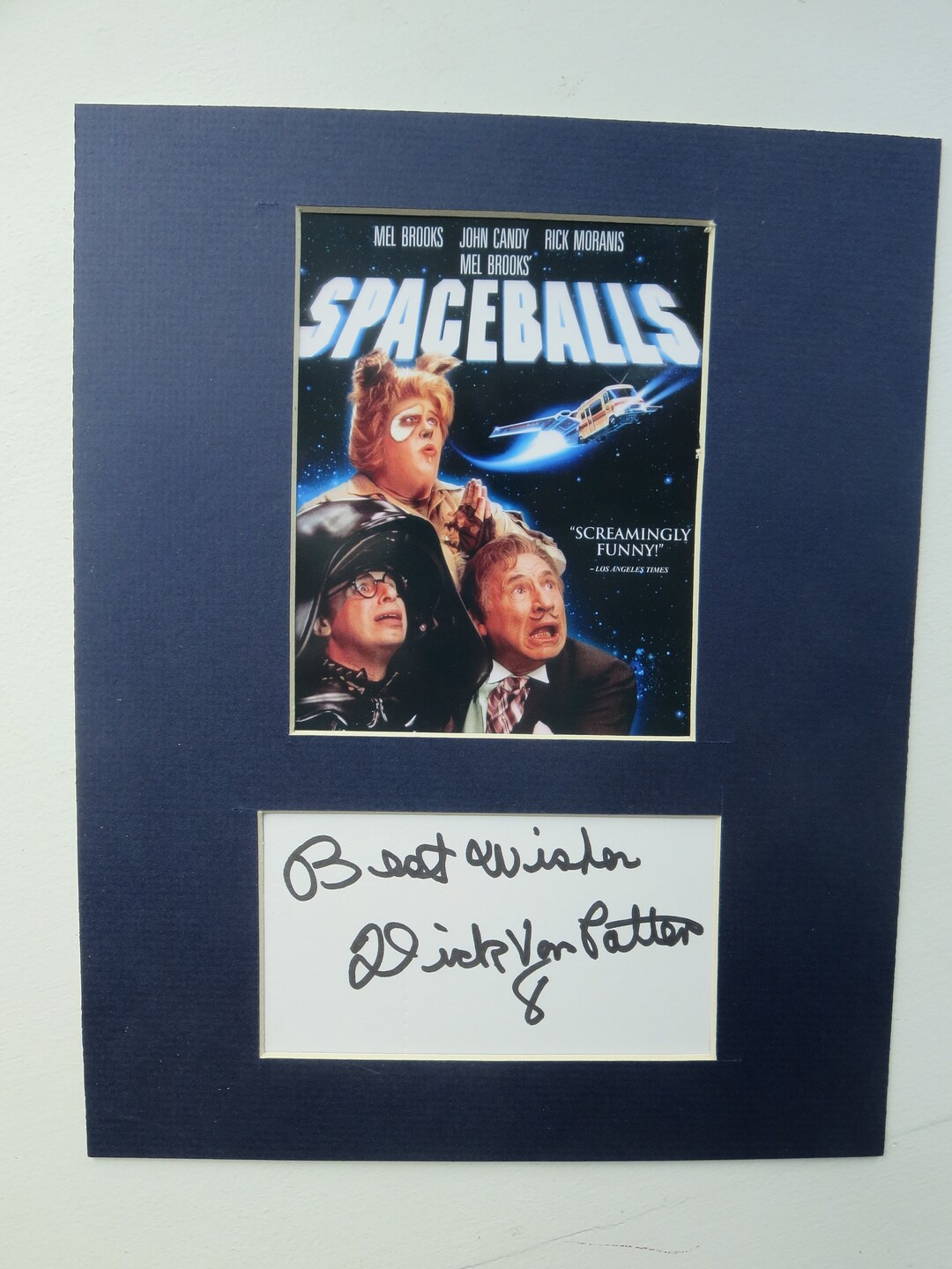 Mel Brooks & John Candy -- "spaceballs" and Dick Van Patten Autograph ...