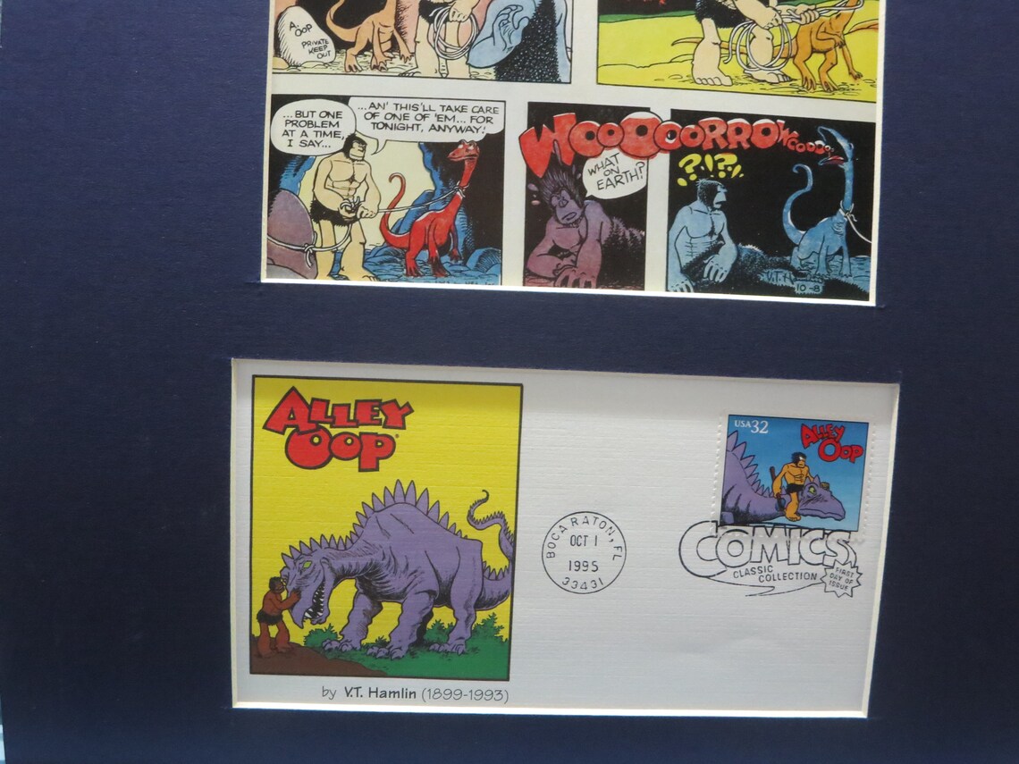 Famous Comic Strips - Alley Oop the Caveman & First Day Cover of Its ...