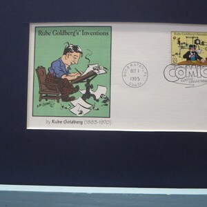 Comic Strip - the Rube Goldberg Inventions & His Own Picture and First ...