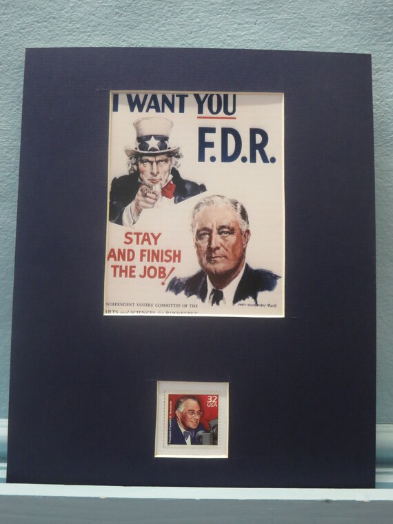 President Franklin D. Roosevelt Runs for a Third Term in 1940 | Etsy