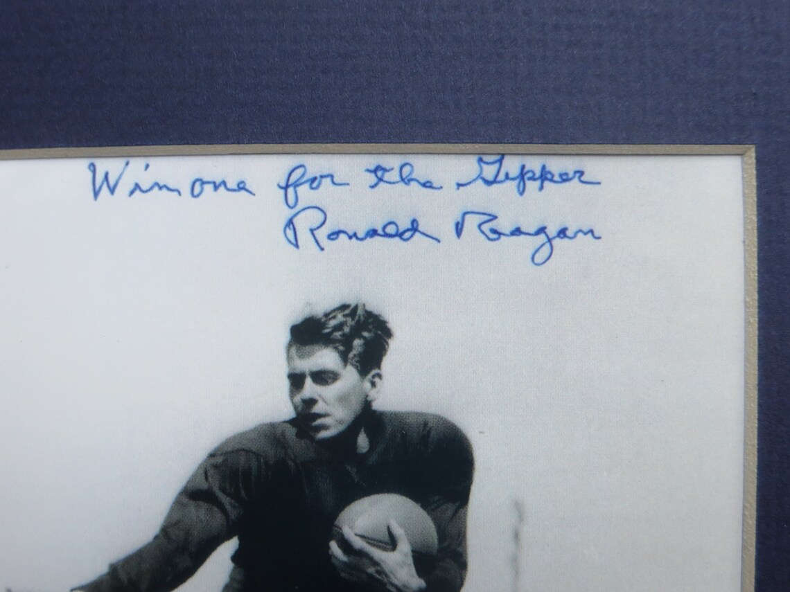 Ronald Reagan Shown as the "gipper" From the Movie About Famed Notre ...