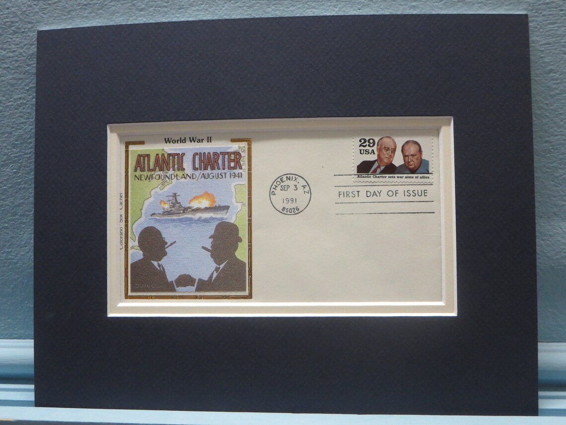World War II - the Atlantic Charter is Signed By- Franklin Roosevelt ...