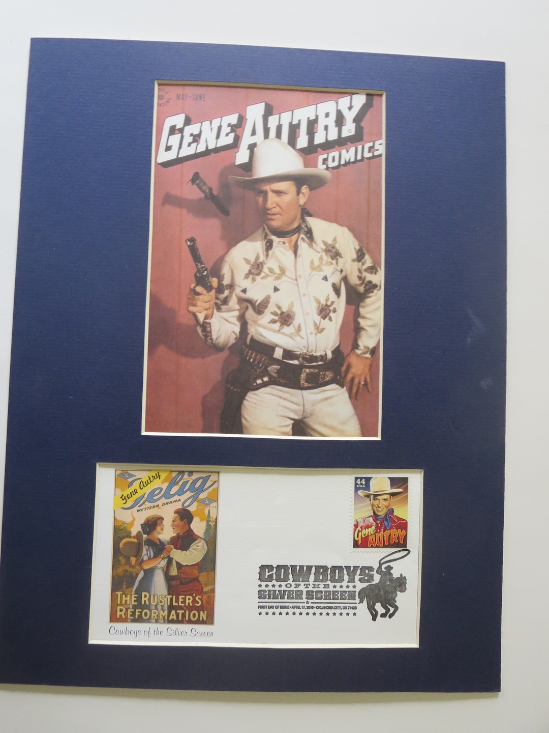 Western Movie and TV Cowboy Star Gene Autry & First Day Cover of the ...